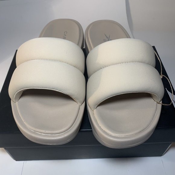 Reebok | Shoes | Nwt Cardi B Slides Platform Slides Sandals Slip Ons ...